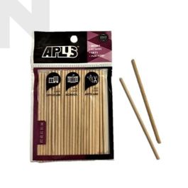 APLUS Round Wood Stick 10cm 40pcs - Plain - Hobby Craft