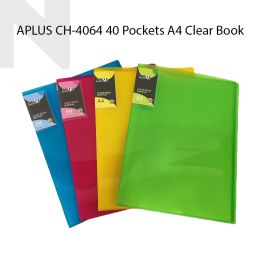 APLUS CH-4064 A4 Clear Book 40'S - Management File & Spr