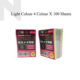 APLUS Stick On Note / Sticky Note Cube 2" x 3" - Light Colou