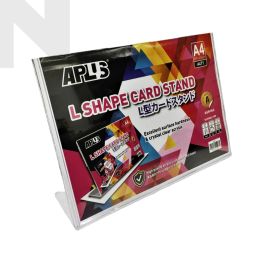APLUS Acrylic Card Stand Horizontal A4 L Shape - Display Equ