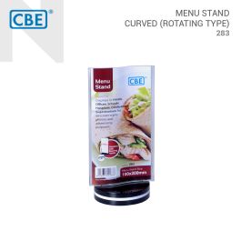CBE Menu Stand Curved Rotating (283) - Display Equipment