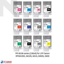 Canon PFI-8106 Ink Cartridges (Per Pcs 130ml) - Colour - Ink