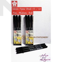 Sakura Pigma Brush 3's/Set - Paint Marker
