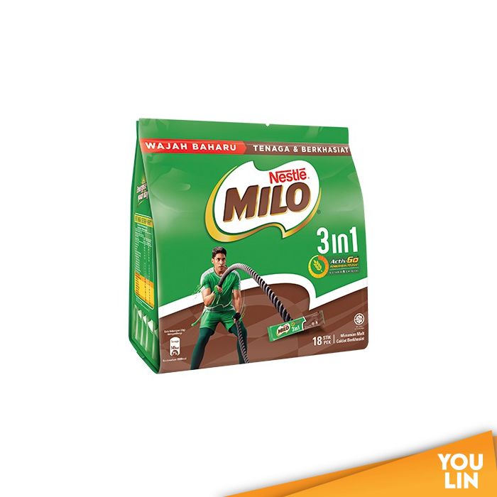 MILO ACTIV-GO 3 IN 1 - STICK PACK (14'Sx33G) - Beverages
