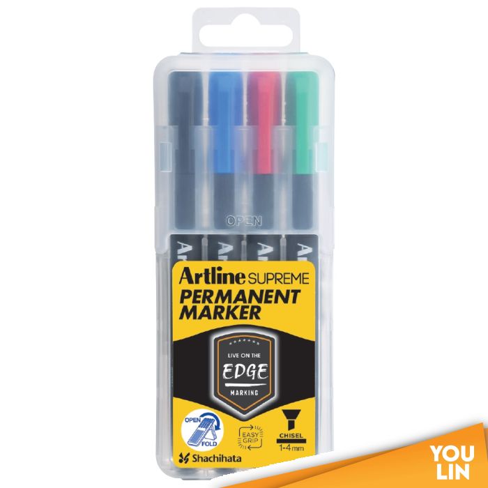 Artline EPF-700/4PW1 Permanent Supreme Marker Pen 1.0mm 4 Co
