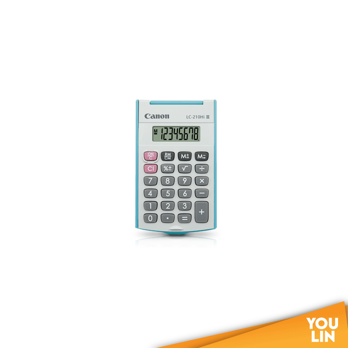 Canon Pocket Calculator 8 Digits LC-210HI III - Blue - Calcu