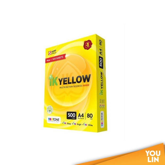 IK Yellow 80gsm A4 Paper 500's/ream - Copier Paper A4