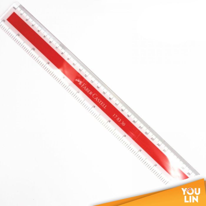 Faber Castell 1783 30CM Plastic Ruler - Ruler & Mathemat