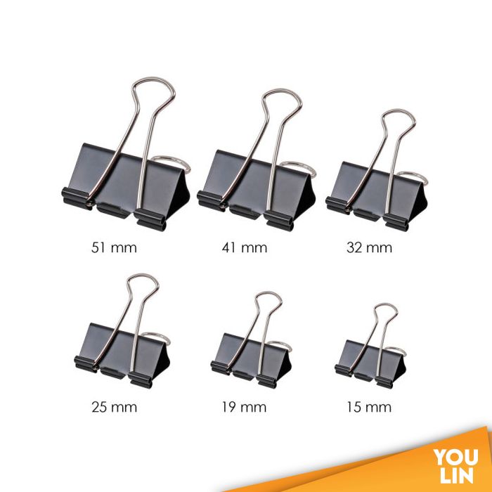 APLUS BC-0015 15mm Binder Clip 12pc/box - Clips