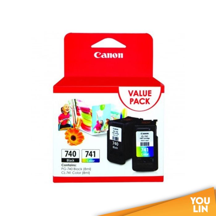 Canon PG-740 CL-741 Value Pack Ink Cartridge - Ink & Ton