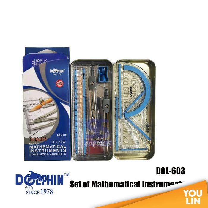 Dolphin DOL-603 Math Set - Ruler & Mathematical Instrume