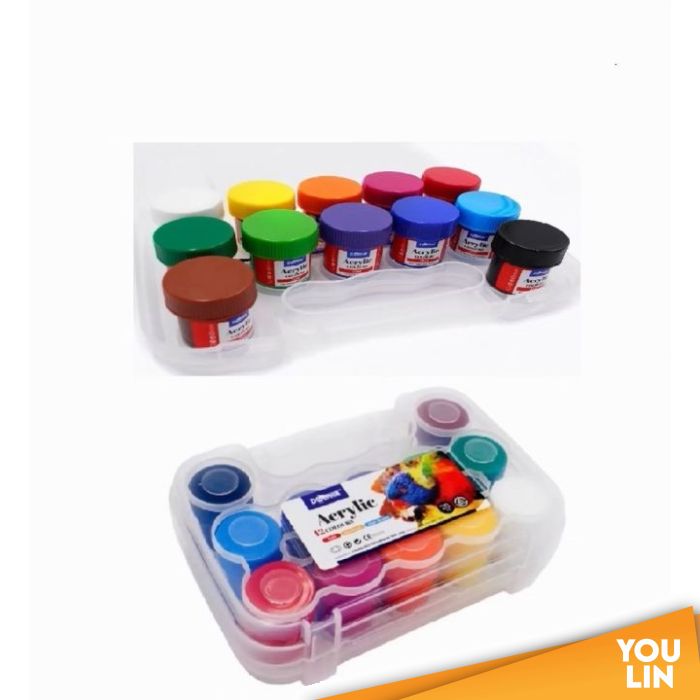 Dolphin DOL-AC616 Acrylic Color 20ML 12 Color - Poster Color