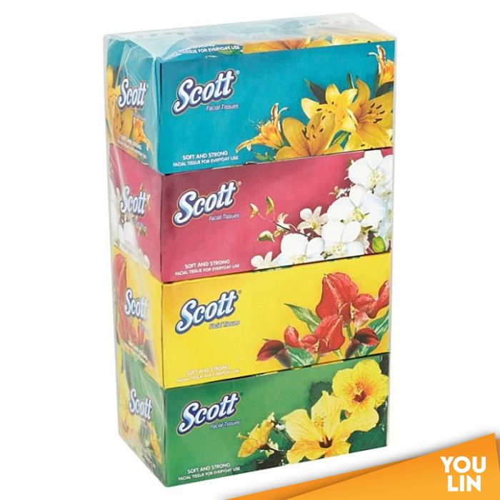 SCOTT FACIAL TISSUE (4 X 150'S) - Households