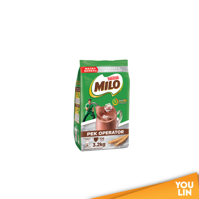 Nestle Milo Activ-Go Chocolate Malt Powder 3.2kg - Beverages