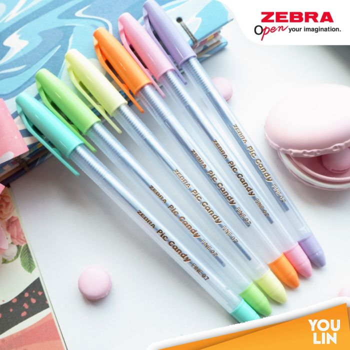 Zebra Pic Candy Ball Pen 0.7MM - Ball Pen