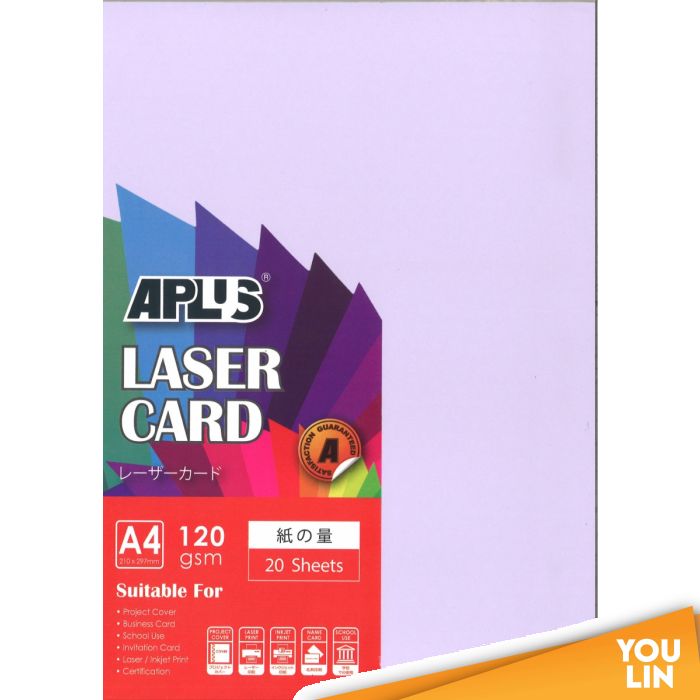 APLUS A4 120gm Laser Card 20'S - Dark Colour - Card Paper
