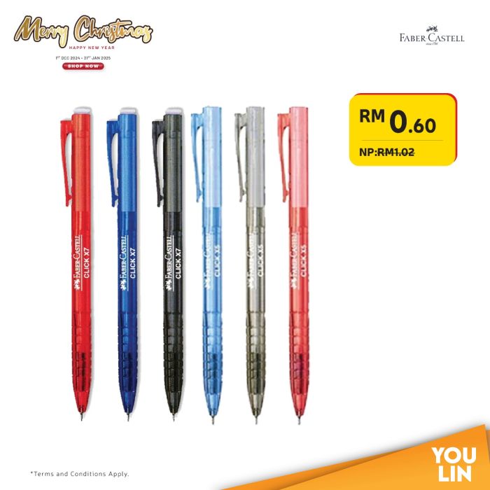 Faber Castell 0.5MM Click X5 Ball Pen - January Promotion